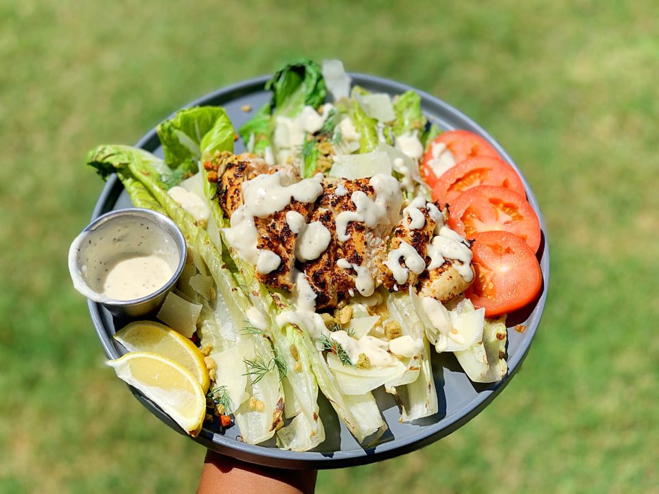 Kickin' Chicken Caesar Salad - DA' STYLISH FOODIE