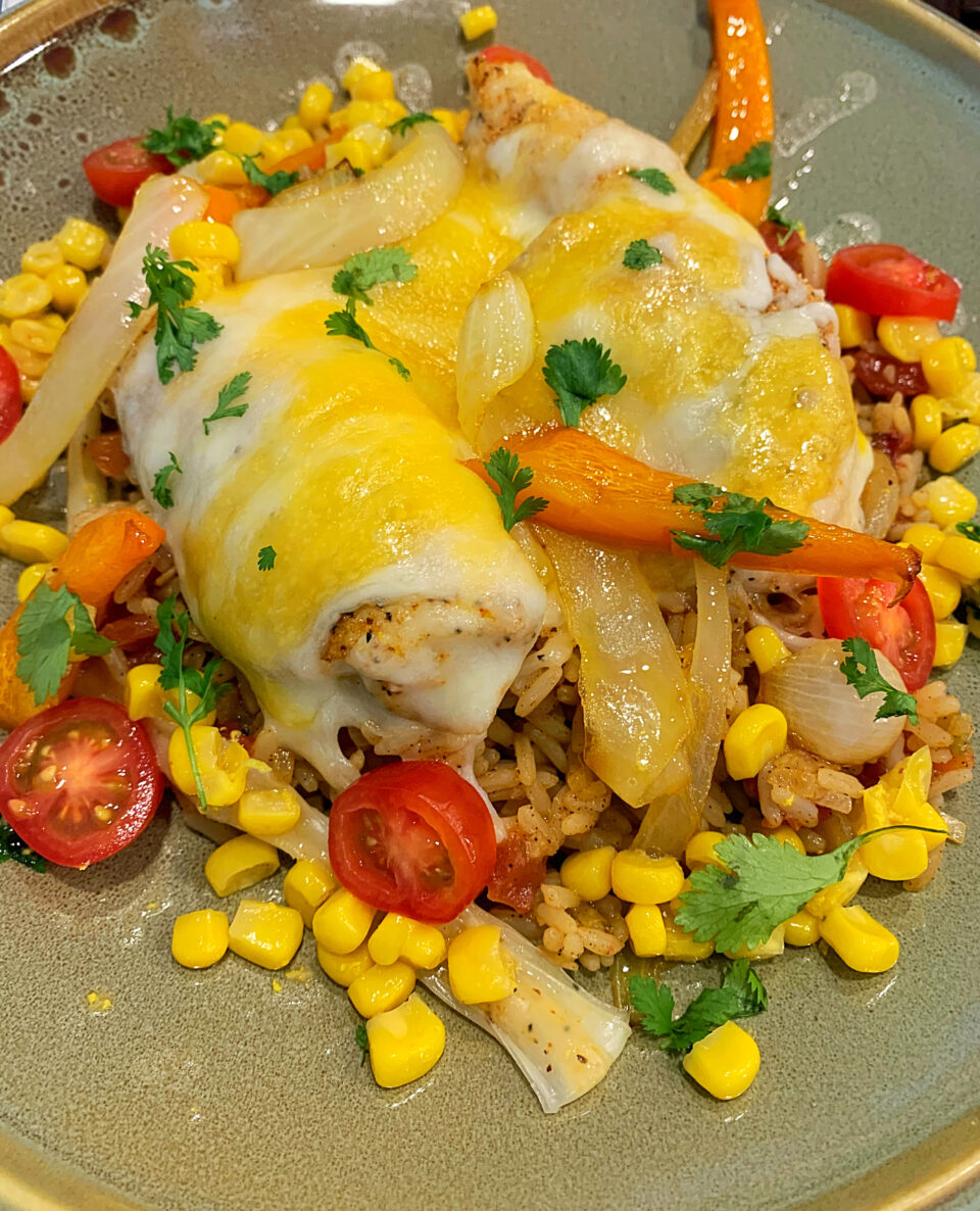 Cheesy Chicken Bowl - DA' STYLISH FOODIE