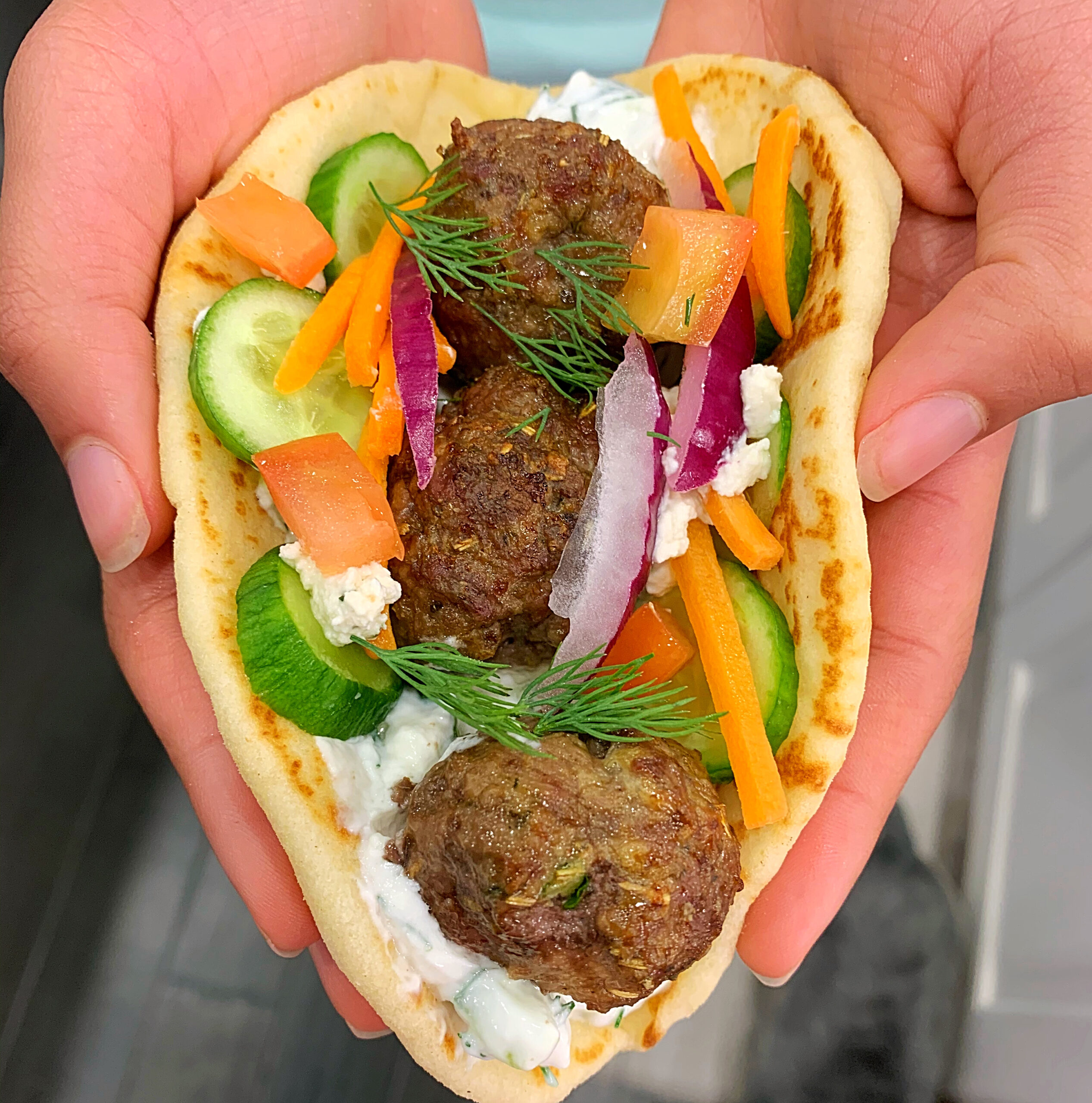 Lamb Meatball Gyro - DA' STYLISH FOODIE
