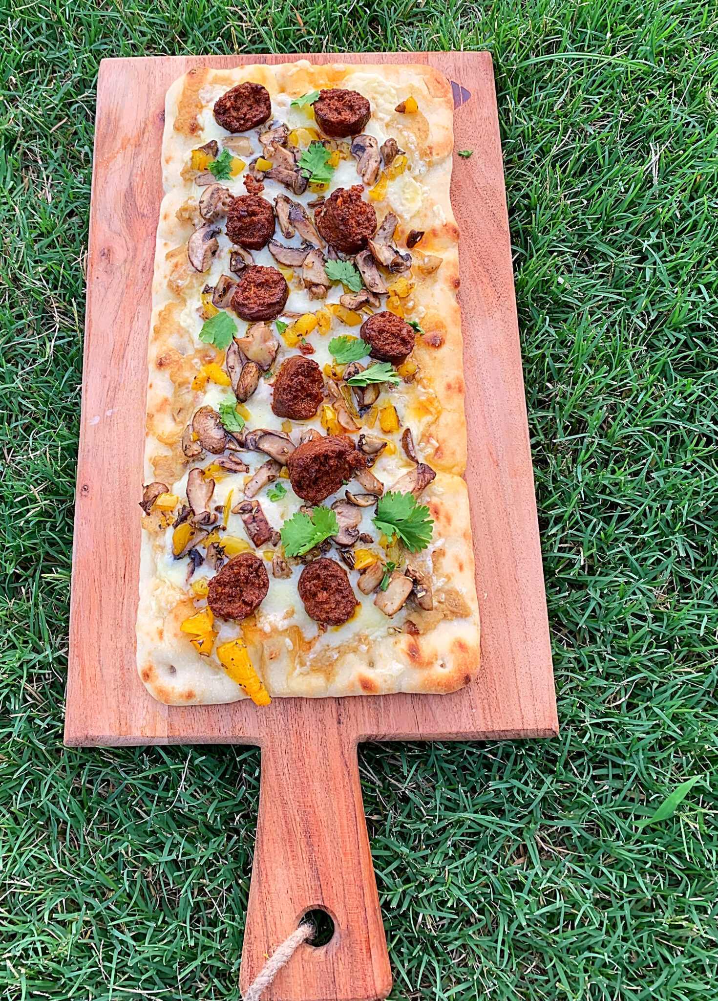 Mushrooms and Chorizo Flatbread - DA' STYLISH FOODIE