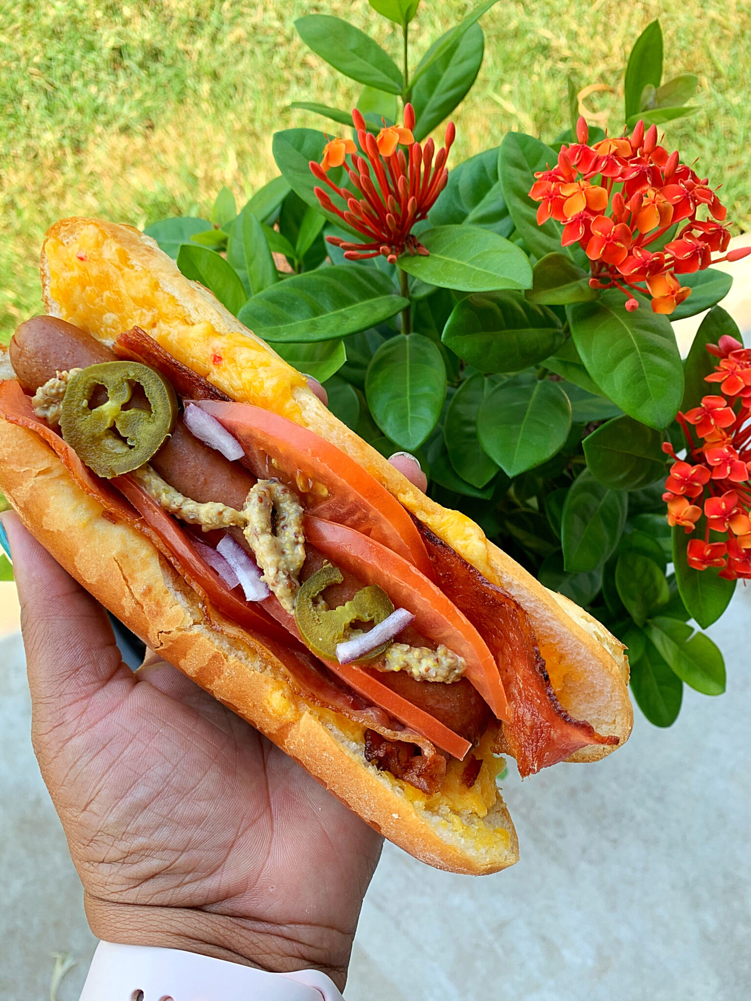 Bacon Pimento Cheese Dog - DA' STYLISH FOODIE